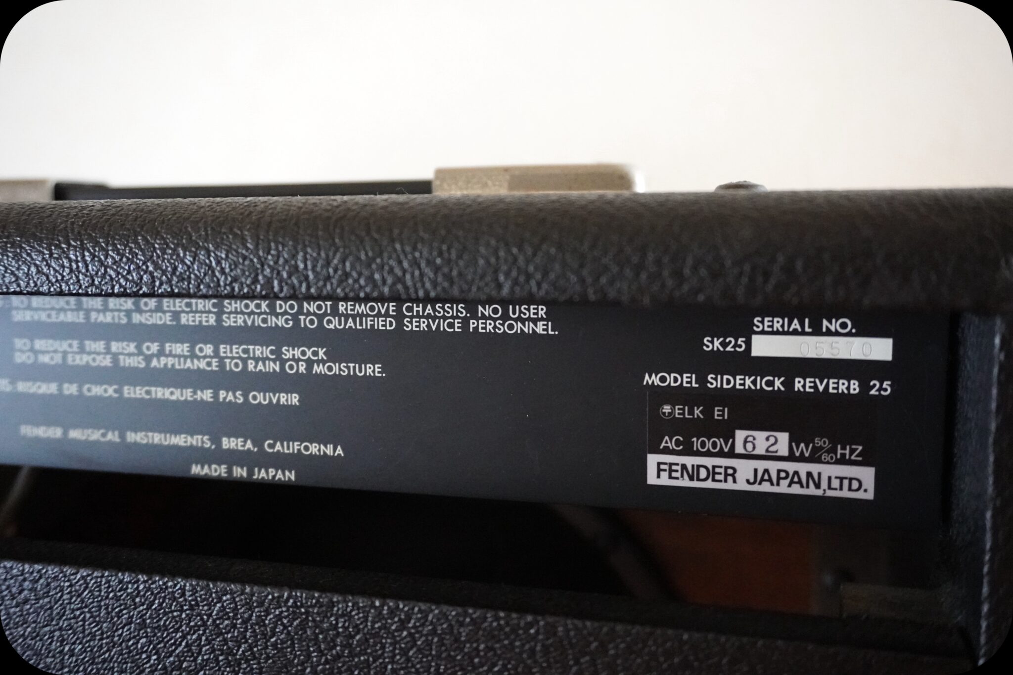 フェンダー| ギターアンプ| Sidekick Reverb 25| Fender Japan| guitar amp